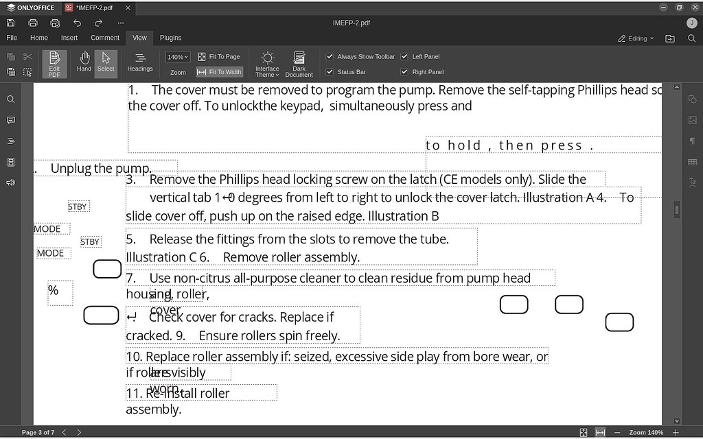 OnlyOffice PDF Editor on Debian Missing View Options - Desktop editors - ONLYOFFICE Community