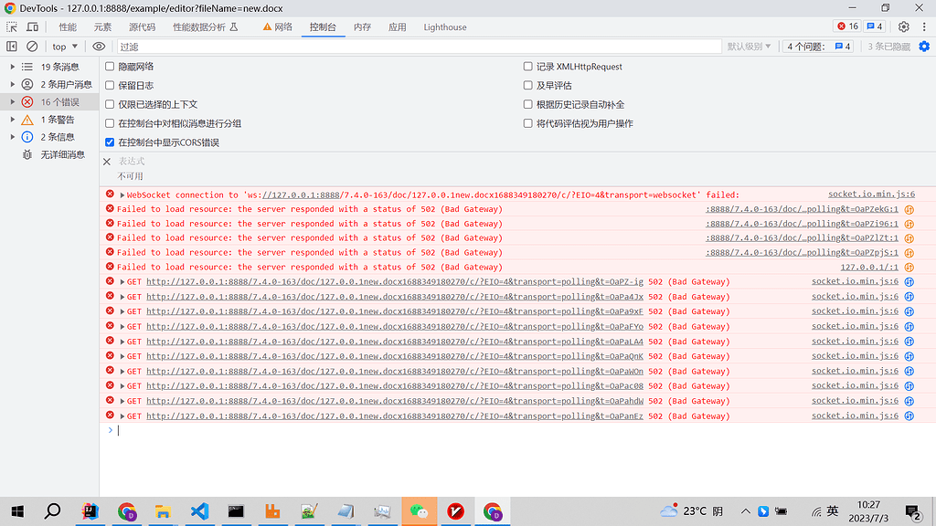 WebSocket Error in OnlyOffice - 502 Bad Gateway - Docs API - ONLYOFFICE Community