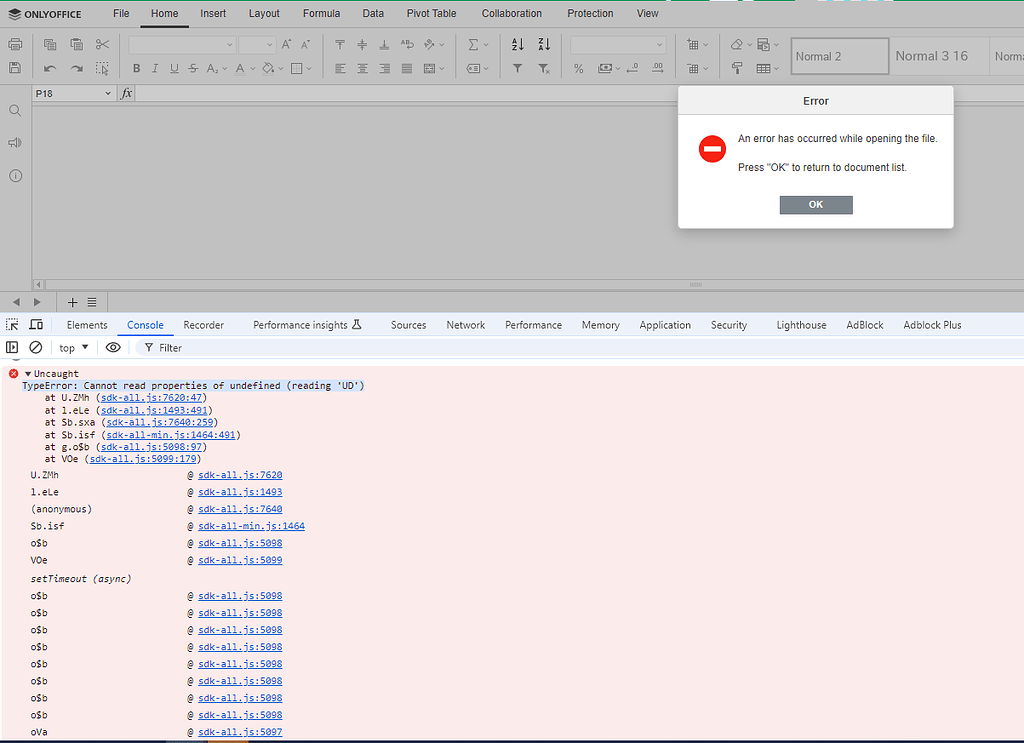 Error: Uncaught TypeError: Cannot read properties of undefined (reading 'UD') - PDF - ONLYOFFICE ...