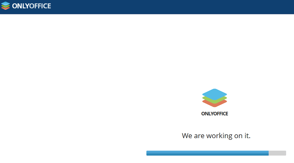 Clean Install of OnlyOffice Workspace Community, stuck at portal ...