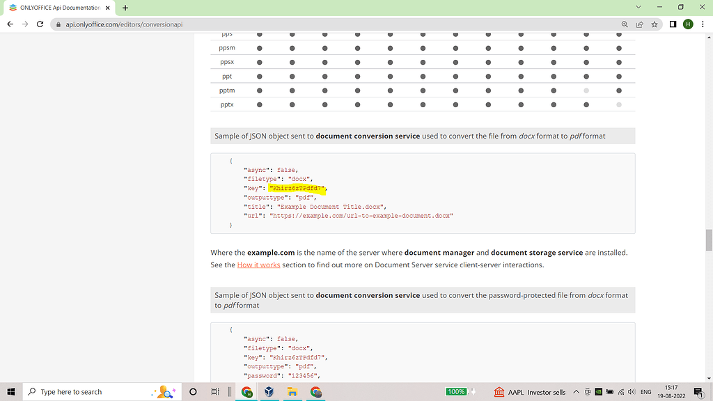 From where can i get the document identifier key - Docs API - ONLYOFFICE