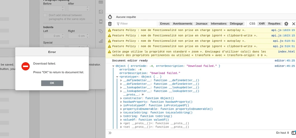Opening new doc failed in ds-example - Docs - ONLYOFFICE Community