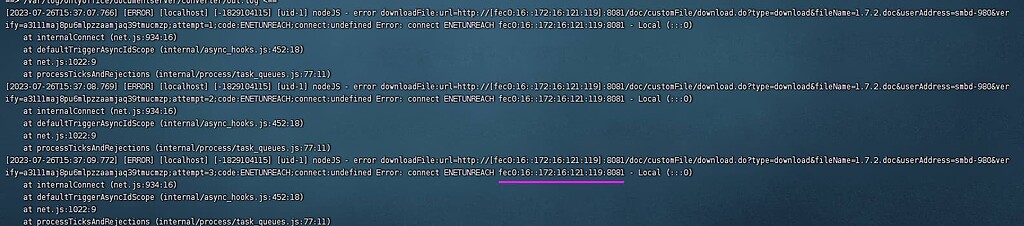 Downloadurl is ipv6 ,onlyoffice can not connect it - Docs API - ONLYOFFICE Community