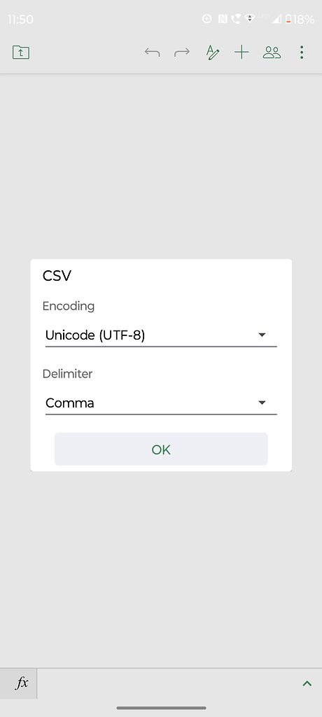 Autodetect Delimiter in CSV - Mobile apps - ONLYOFFICE Community