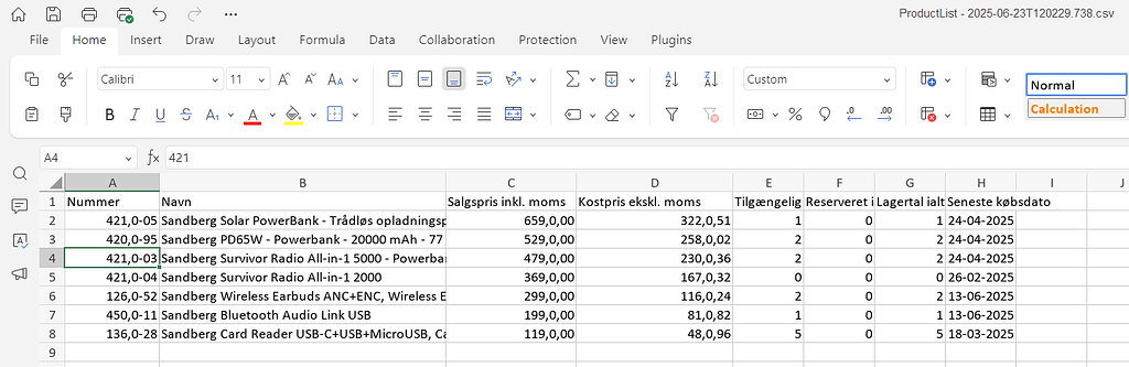 Number formatting displayed wrong and setting it right causes the content to change from ...