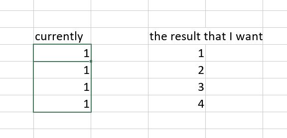 How to increment the cells value - Docs - ONLYOFFICE Community