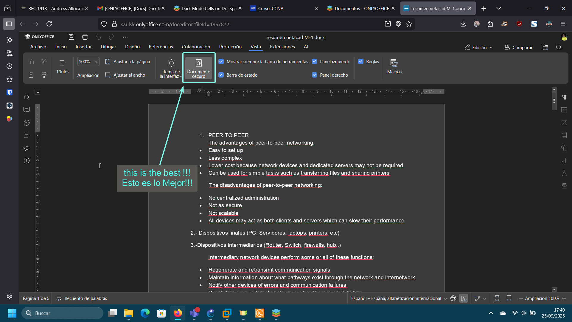 Dark Mode Cells on DocSpace spreadsheet or desktop version - Docs ...